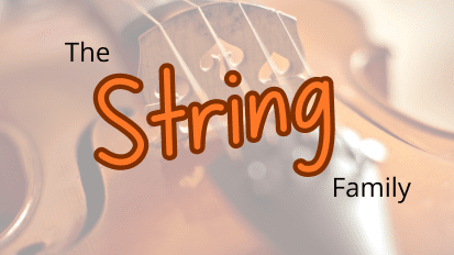 The String Family – MusicHomework